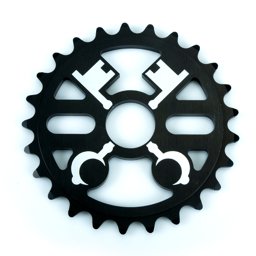 Cryptic Cross Keys Sprocket - Black 25 Tooth – Cryptic BMX